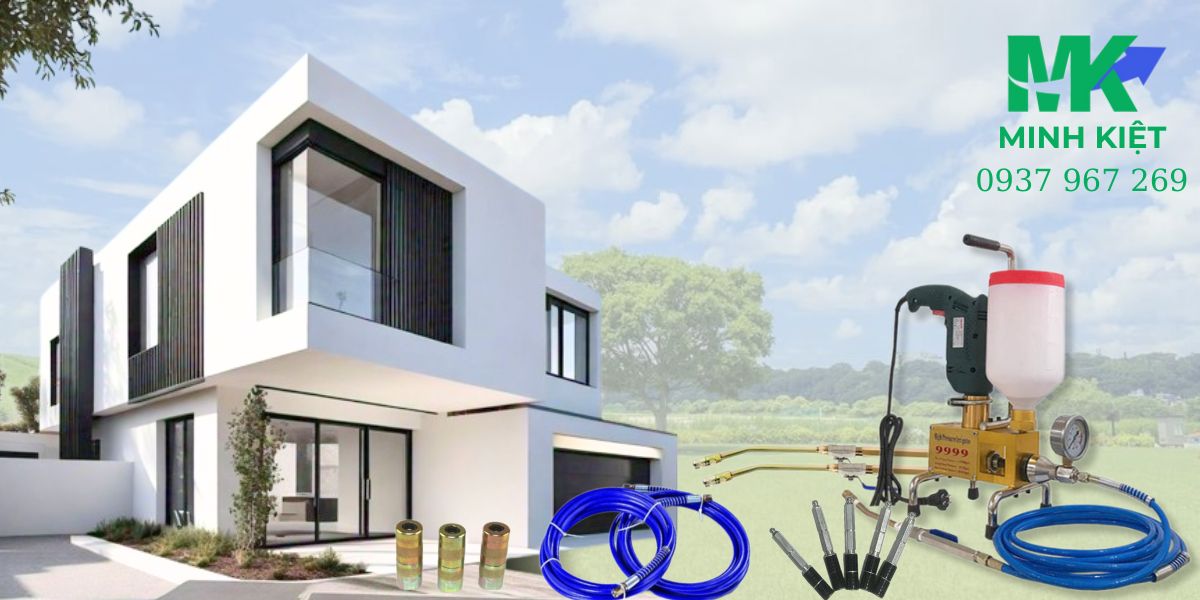 Máy thi công bơm keo chống thấm ngược